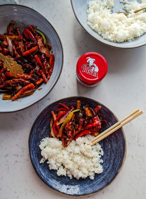 Porc picant cu legume — stir fry (VIDEO) - PrajiturEla